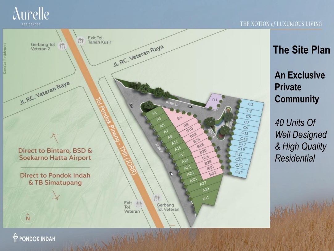 Townhouse AURELLE RESIDENCES by Pondok Indah Group