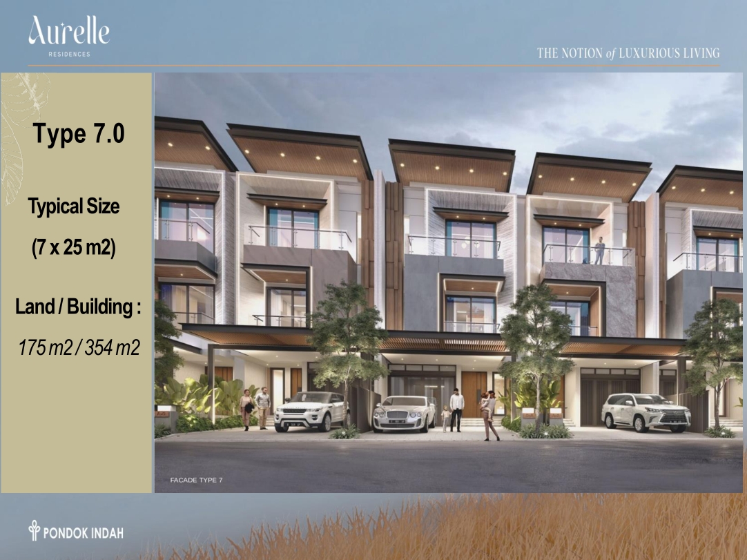 Townhouse AURELLE RESIDENCES by Pondok Indah Group