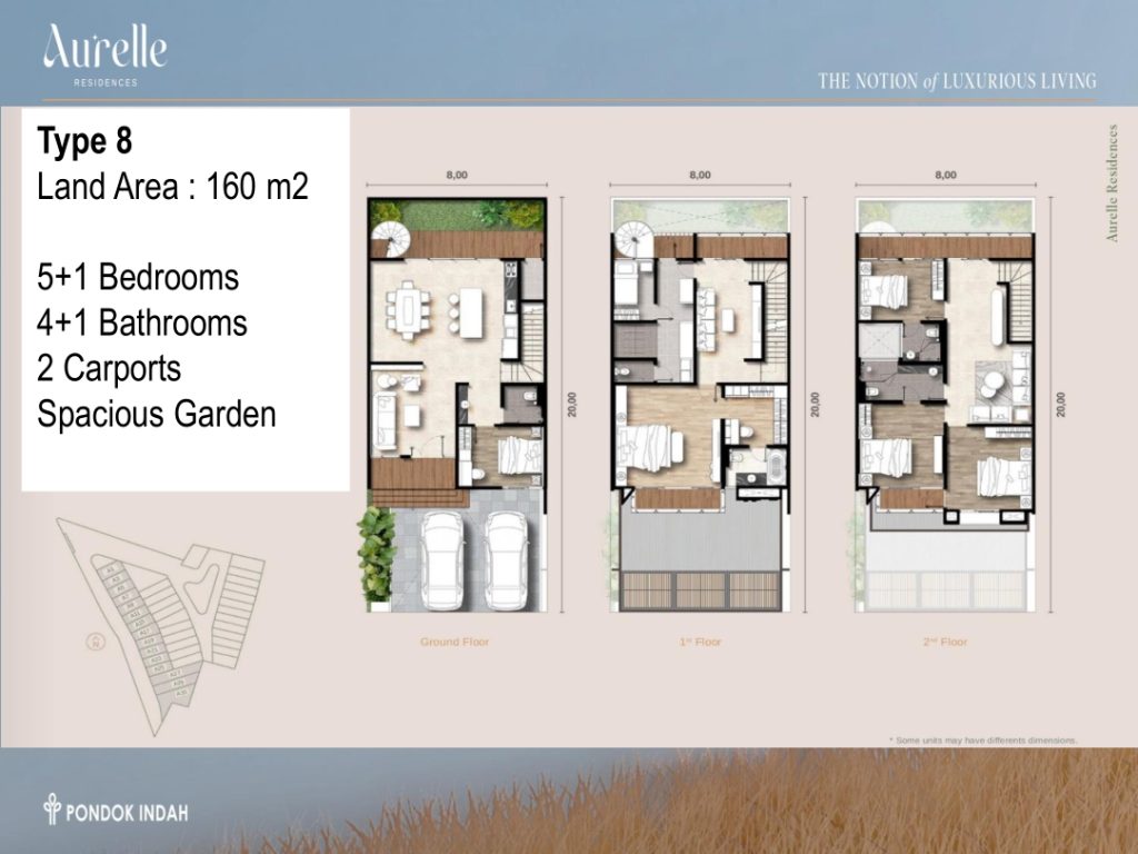 Townhouse AURELLE RESIDENCES by Pondok Indah Group